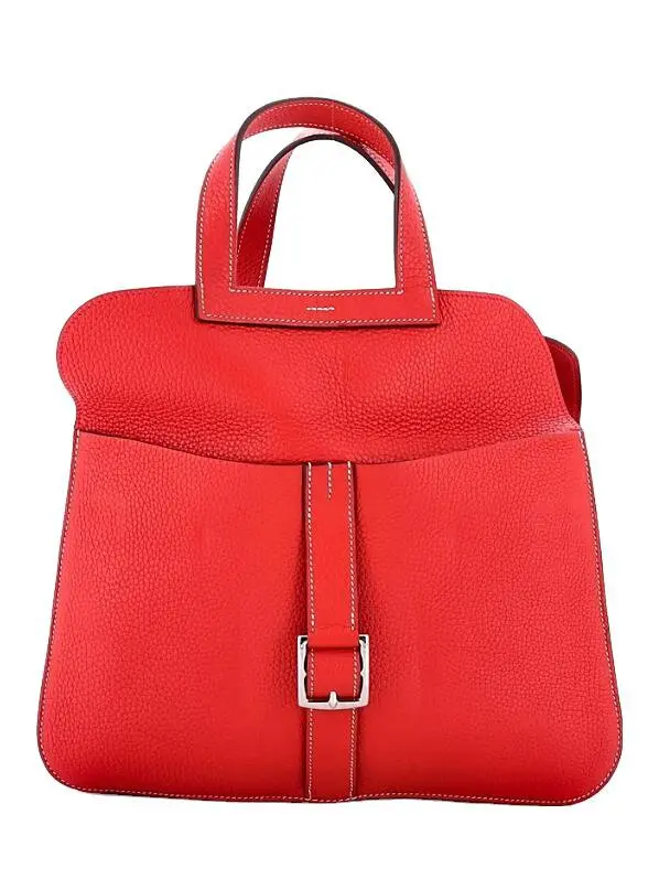 Hermès 31 Halzan Bag Clemence - Red