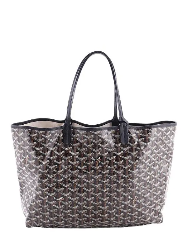 Goyard Gm Saint Louis Tote Coated Canvas - Black