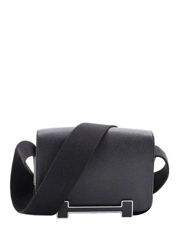 Hermès Geta Bag Chevre Mysore - Black