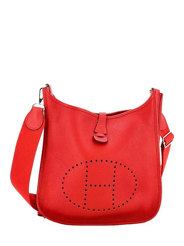 Hermès Pm Evelyne Gen Iii Clemence Bag - Red