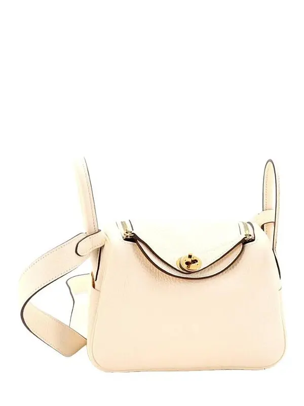 Hermès Mini Lindy Bag Clemence - Neutral