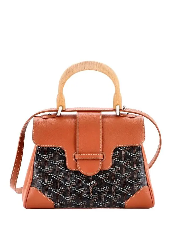 Goyard Mini Saigon Top Handle Bag - Brown