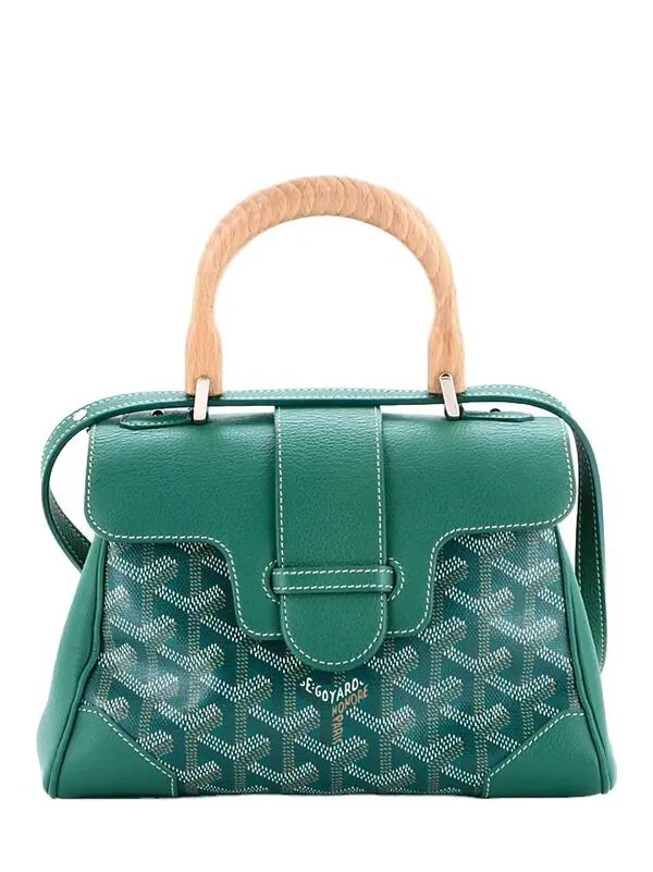 Goyard Mini Saigon Top Handle Bag - Green