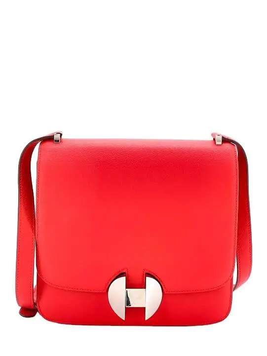 Hermès 20 02 Evercolor Shoulder Bag - Red
