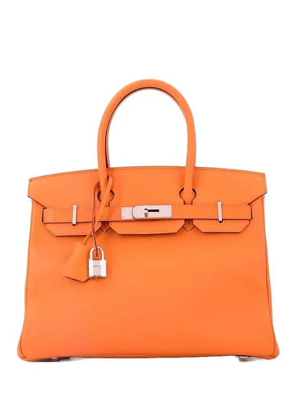 Hermès Birkin 30 Handbag - Orange H