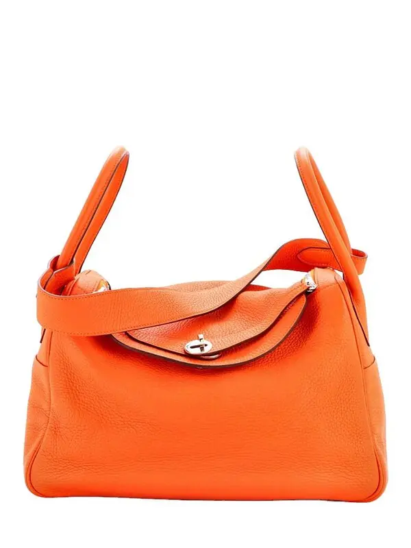 Hermès 30 Lindy Bag Clemence - Orange