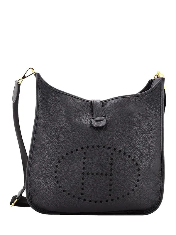 Hermès Gm Evelyne Iii Bag Clemence - Black
