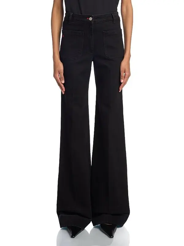 Victoria Beckham Alina Stretch Jeans - Washed Black