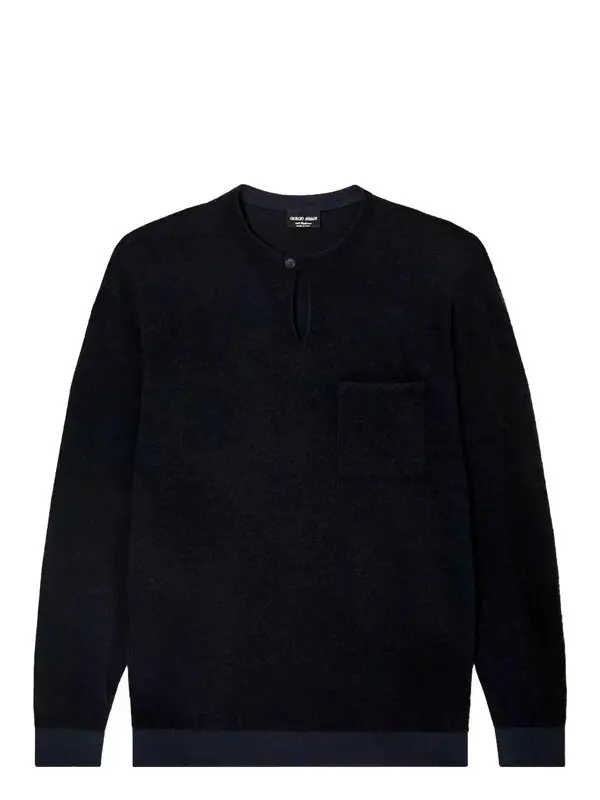 Giorgio Armani Chest-pocket Sweater - Blue