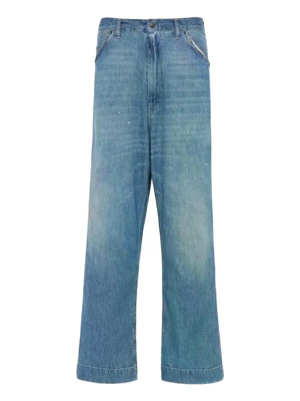 MAISON MARGIELA Panelled Trousers - Blue