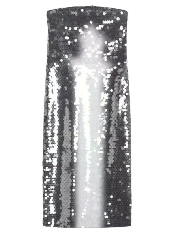 Sportmax Sequin Shift Dress - Silver