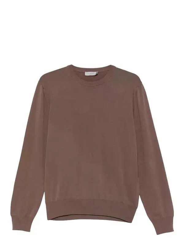 Canali Crew-neck Sweater - Brown