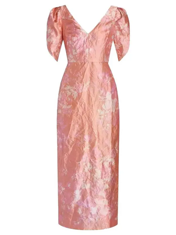 Erdem Floral-pattern Midi Dress - Pink