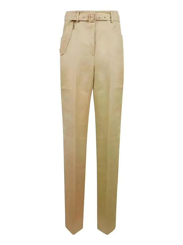 Gabriela Hearst Belted Trousers - Neutrals