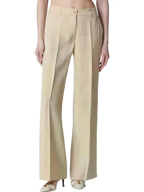 P.a.r.o.s.h Rania Palazzo Trousers - Neutrals