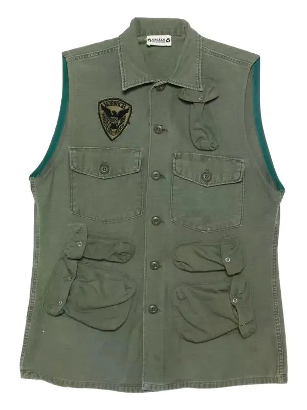 A.N.G.E.L.O. VINTAGE CULT Buttoned Vest - Green