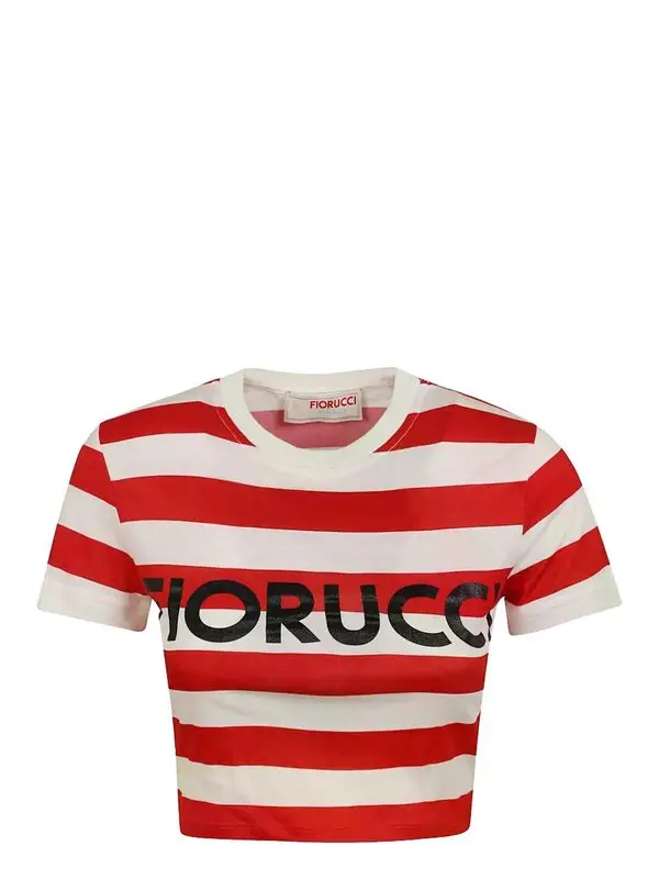 Fiorucci Striped Short-sleeve T-shirt - Red