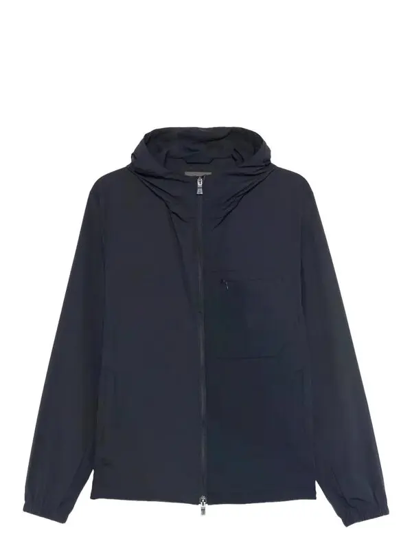 Herno Hooded Zip-up Jacket - Blue