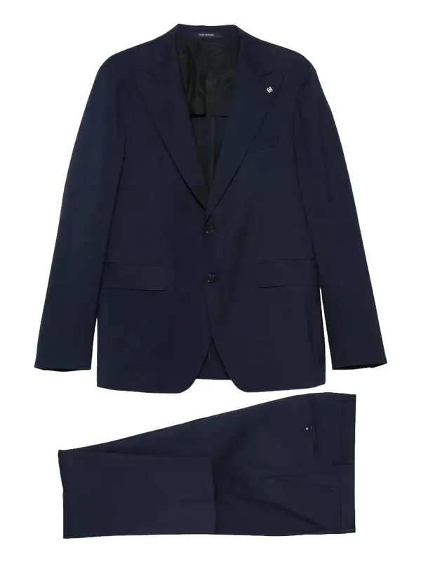 Tagliatore Pin-detail Suit - Blue