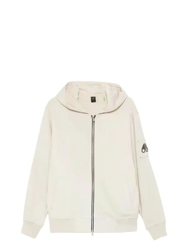 Moose Knuckles Hartsfield Zip-up Hoodie - Neutrals