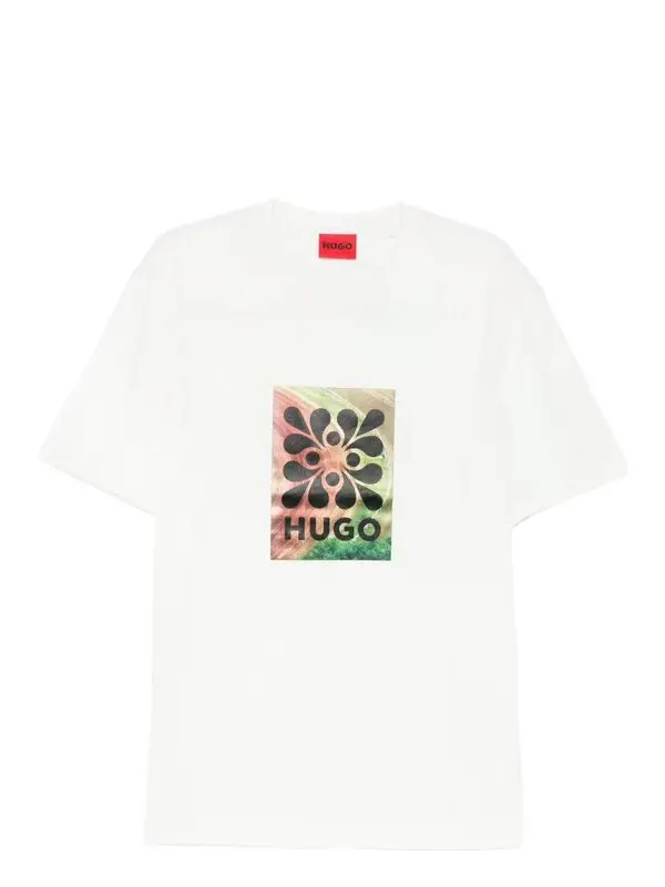 Hugo Damoru Graphic T-shirt - White