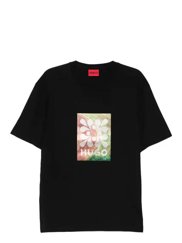 Hugo Damoru Graphic T-shirt - Black