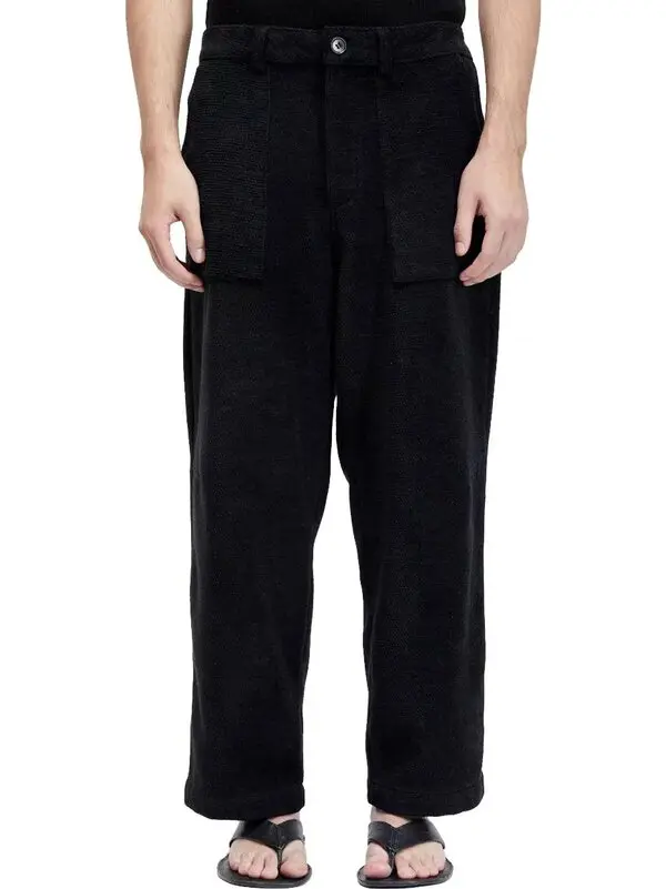 OSKLEN Tweed Texture Trousers - Black