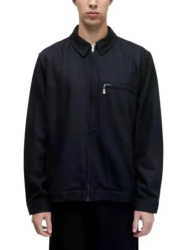 OSKLEN Cotton Zip Jacket - Blue