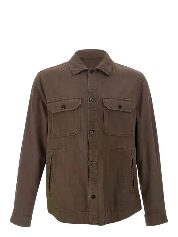 Woolrich Buttoned Pocket Coat - Brown