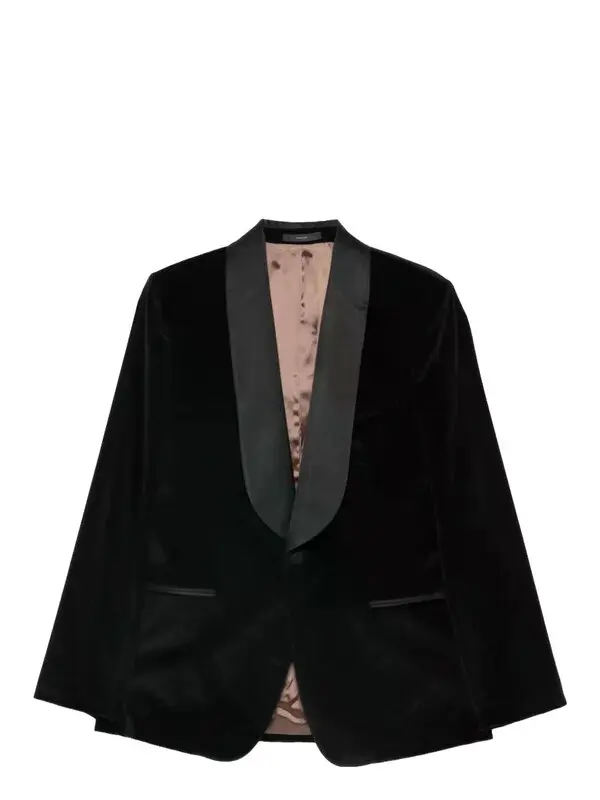 Paul Smith Shawl-collar Velvet Blazer - Black
