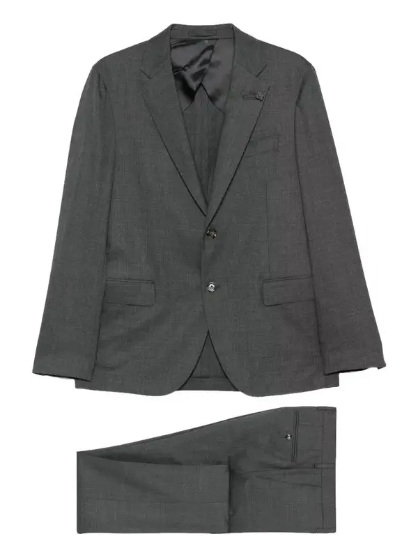 LARDINI Button-fastening Suit - Grey