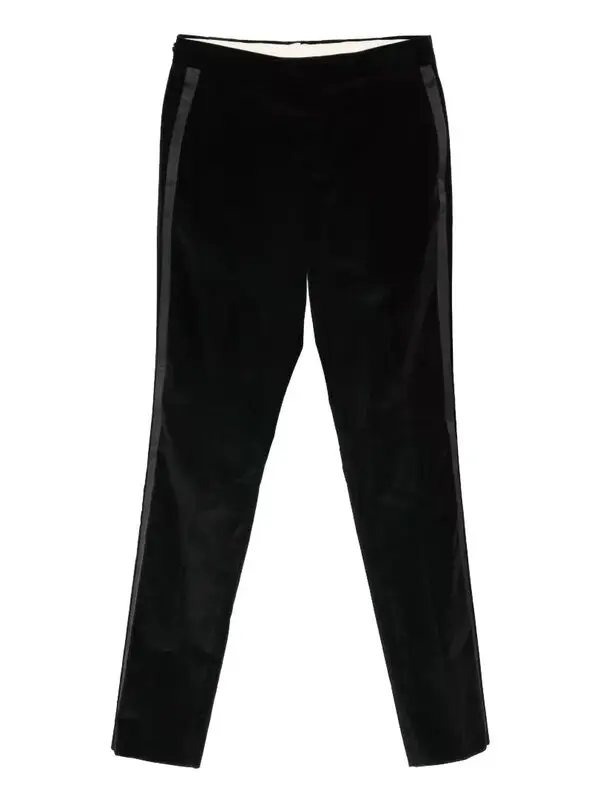 Paul Smith Stripe Velvet Trousers - Black
