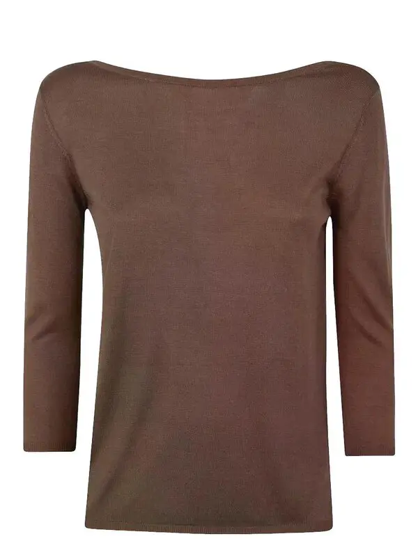 Rossopuro Round-neck Knitwear - Brown