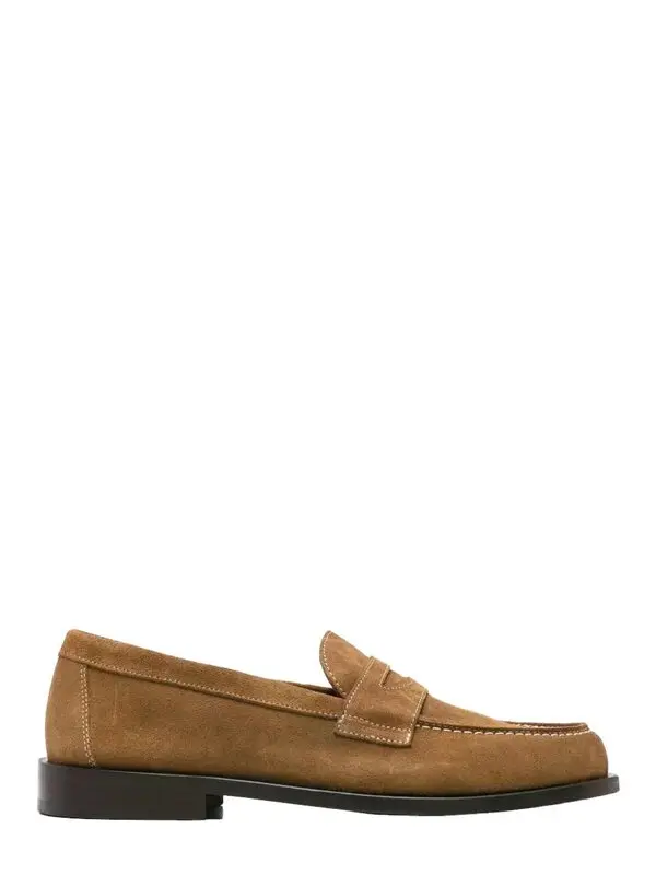 VINNY'S Penny-slot Loafers - Brown