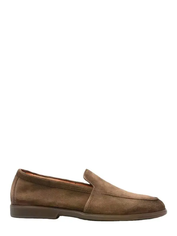 Santoni Suede Loafers - Brown