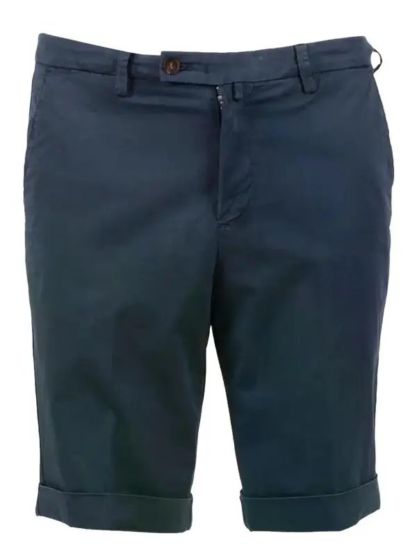 BRIGLIA 1949 Welt-pockets Bermuda Shorts - Blue