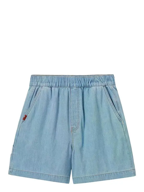 CHOCOOLATE Logo-patch Shorts - Blue