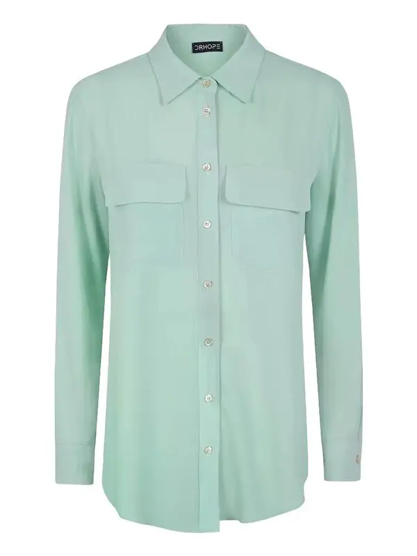 DRHOPE Flap-pocket Shirt - Green