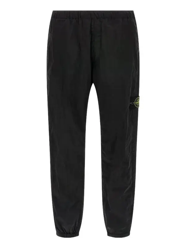 Stone Island Zip Trousers - Black