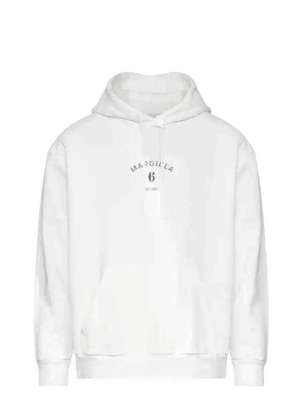 MAISON MARGIELA Printed Hoodie - White