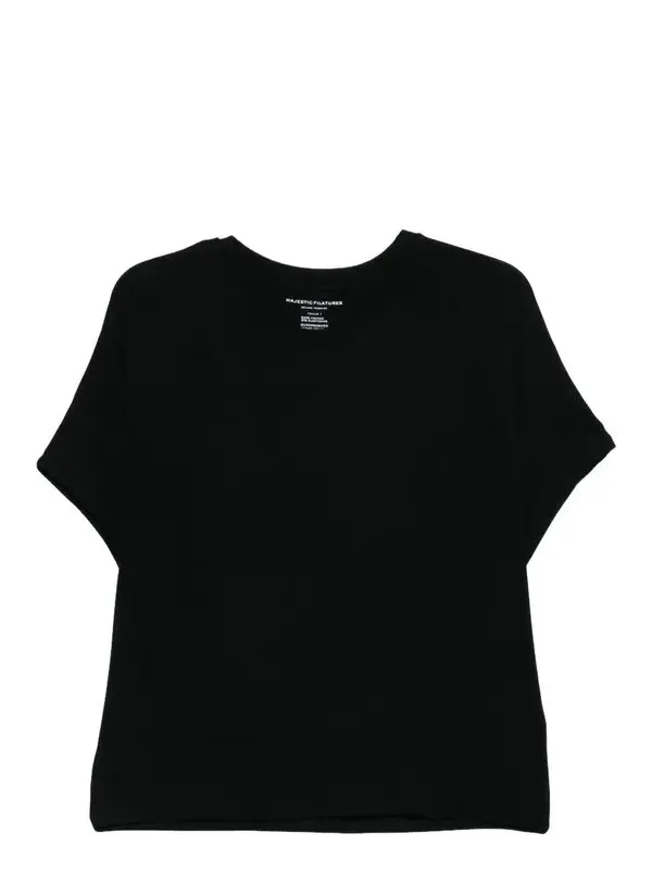 Majestic Filatures Round-neck T-shirt - Black