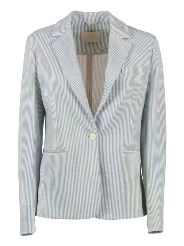 CIRCOLO 1901 Striped Blazer - Blue