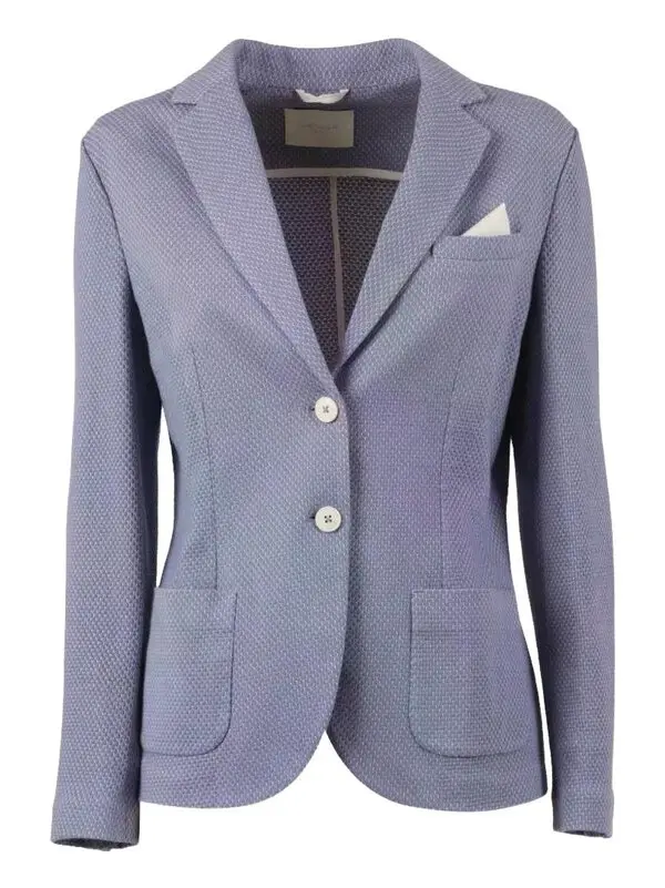 CIRCOLO 1901 Slim-fit Honeycomb Jacket - Blue