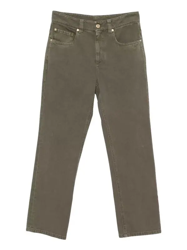 Brunello Cucinelli Five-pocket Jeans - Green