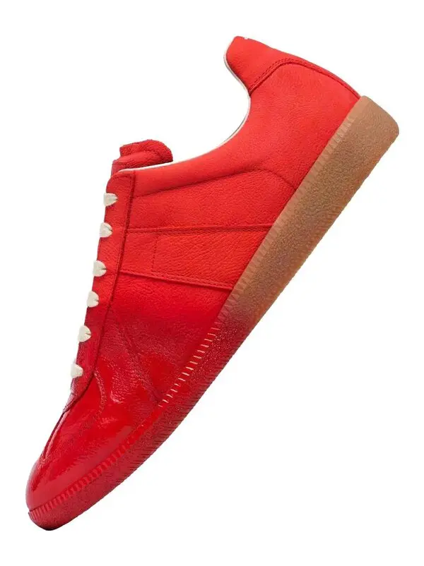 MAISON MARGIELA Replica Leather Sneakers - Red