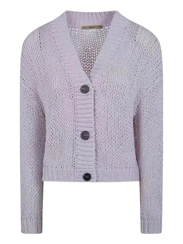 NUUR V-neck Cardigan - Purple