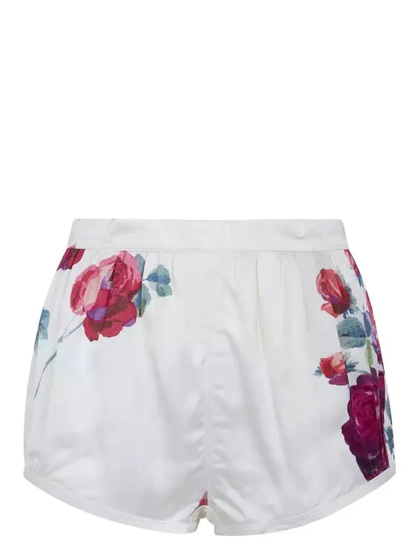 N°21 Floral-print Shorts - White