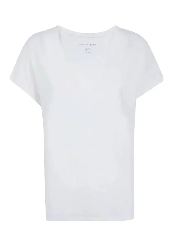 Majestic Filatures V-neck T-shirt - White