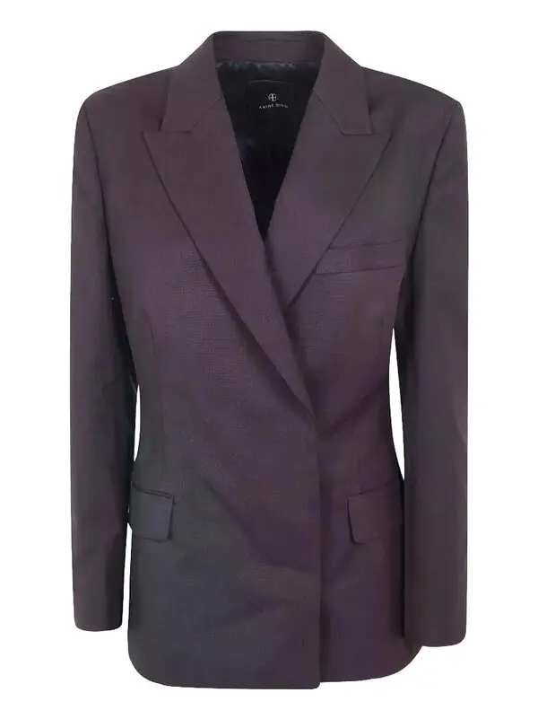ANINE BING Double-breasted Blazer - Brown
