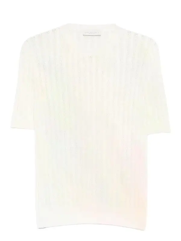 LUIGI GENTILE Short-sleeve Sweater - Neutrals